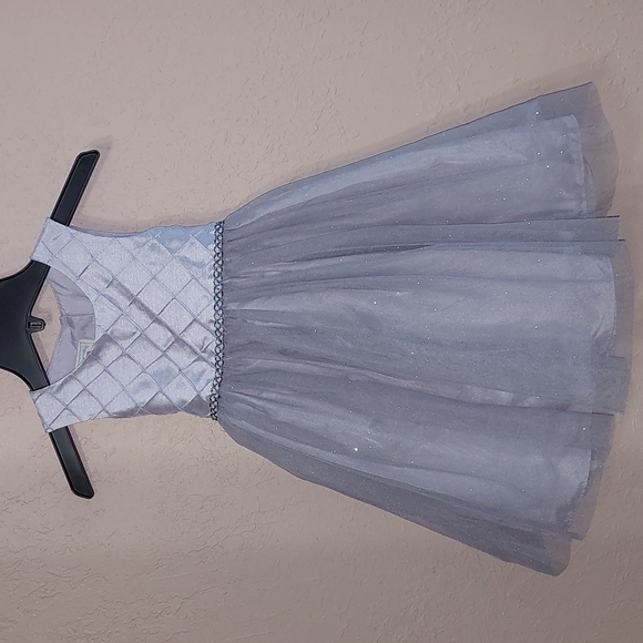 marmellata | Dresses | Marmellata Crinoline Girls Dress Silver Gray Sz ...